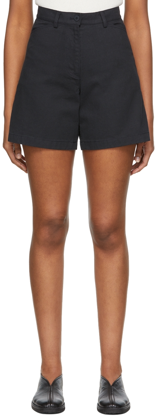 Nothing Written: Navy Bao Shorts | SSENSE Canada