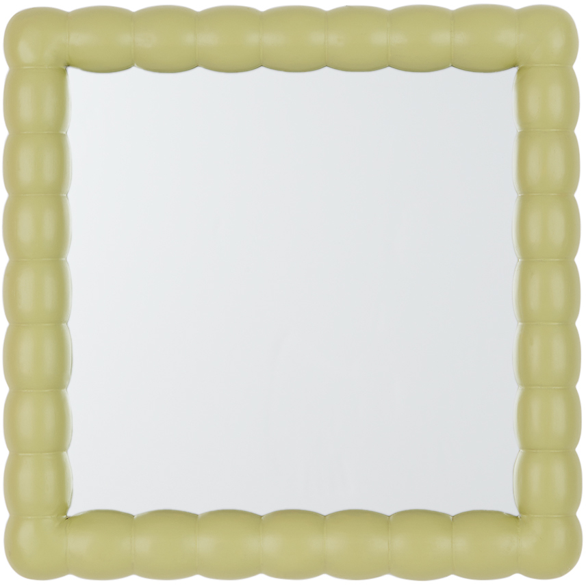 Green Small Onde Mirror by STUDIO KALLANG on Sale