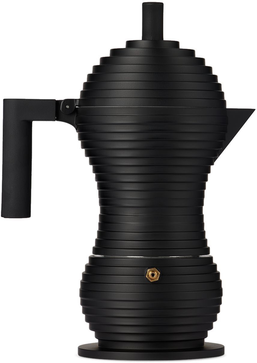 Black Pulcina Coffee Maker by Alessi | SSENSE Canada