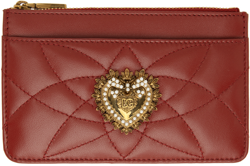 Dolce & Gabbana: Red Devotion Card Holder | SSENSE UK
