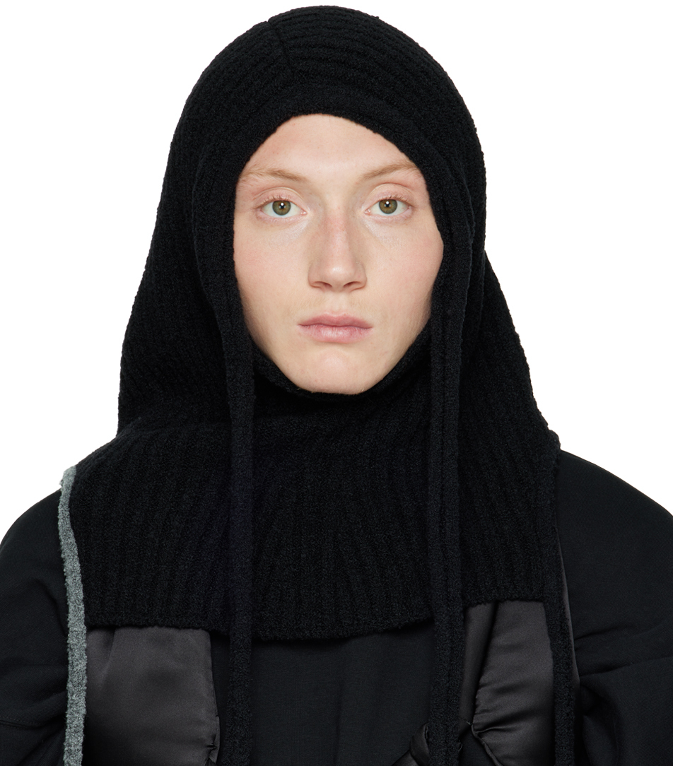 Ottolinger: Black Hood Beanie | SSENSE UK