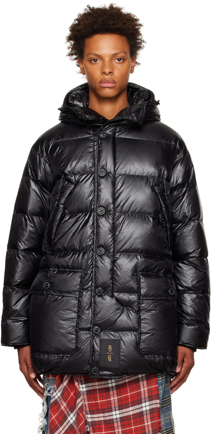 R13 Black Upside-Down Reversible Down Jacket | Smart Closet