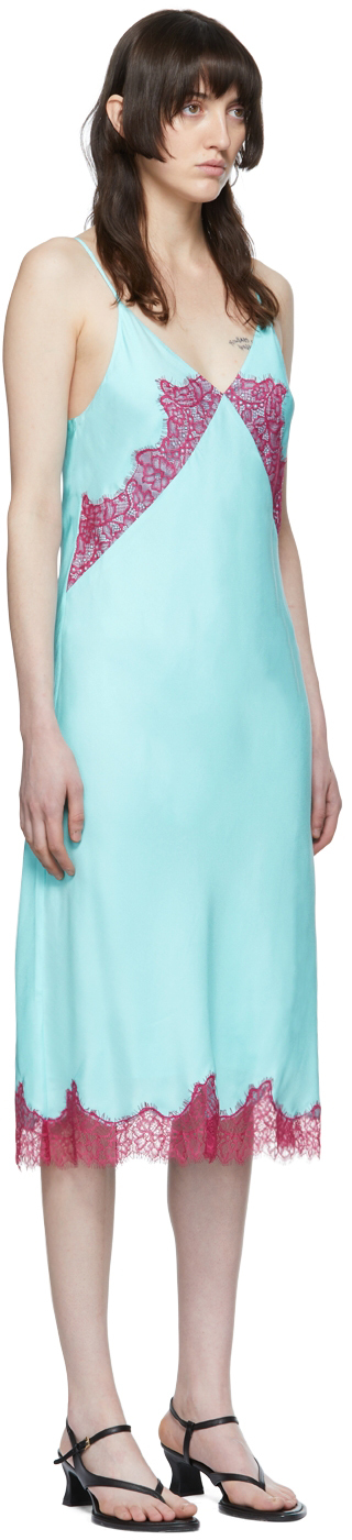Rag & Bone Blue Logan Midi Dress In Bright Blue | ModeSens