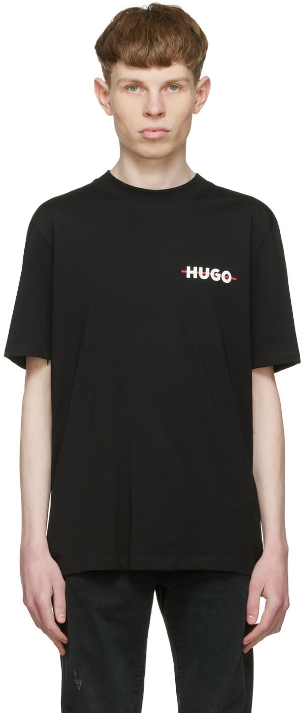 Hugo: Black Logo T-Shirt | SSENSE