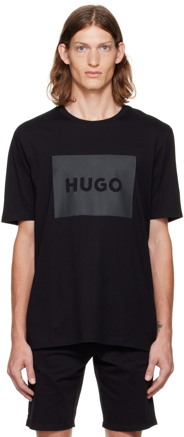 Hugo: Black Dulive T-Shirt | SSENSE UK