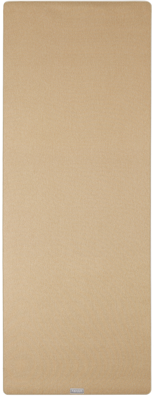 Beige Linen Yoga Mat by kenko | SSENSE
