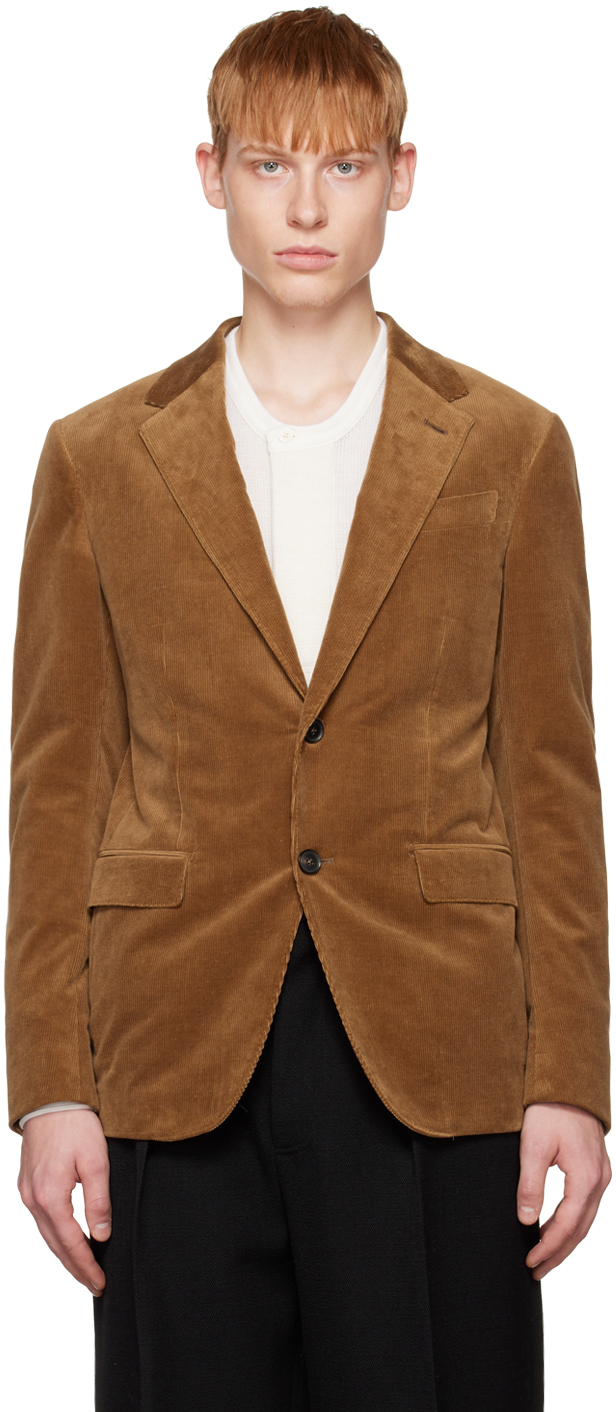 ZEGNA: タン Cashco テーラードジャケット | SSENSE 日本