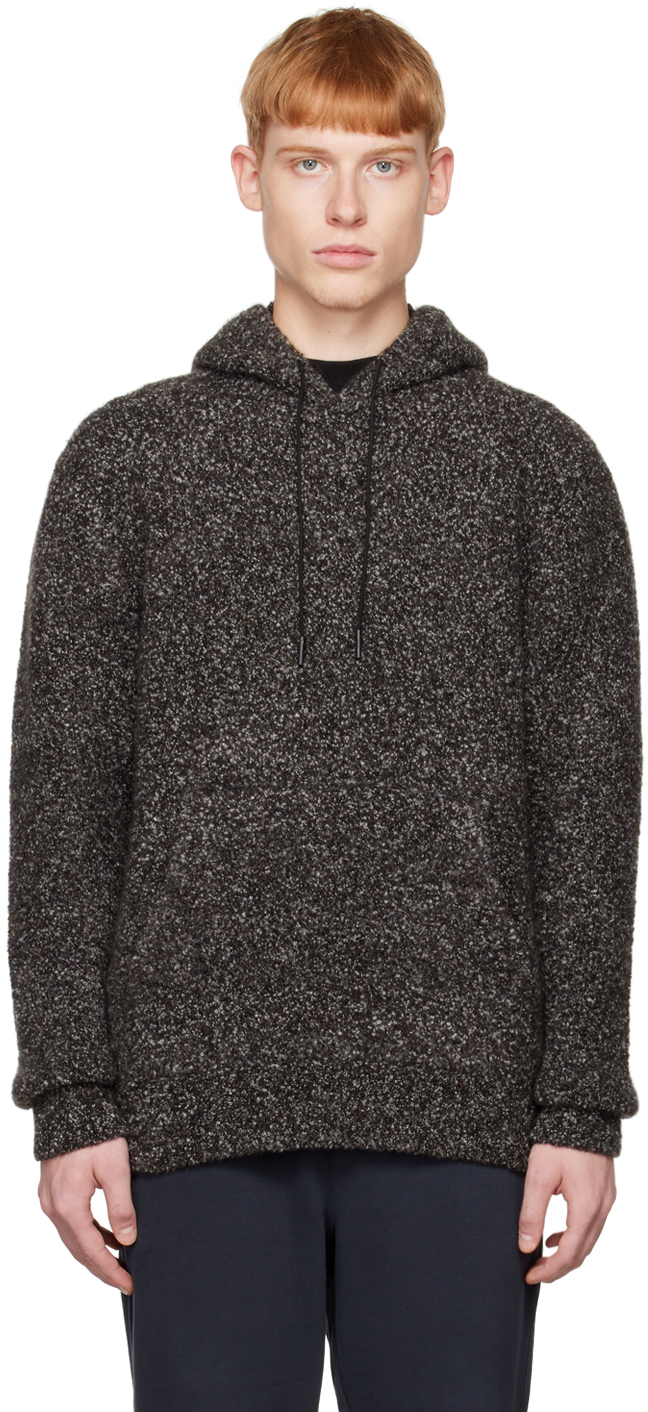 Brown & Gray Drawstring Hoodie by ZEGNA on Sale