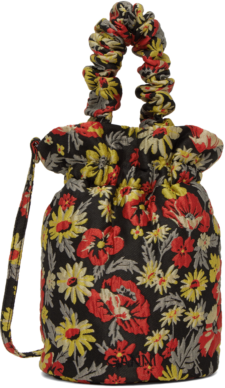 GANNI: Sac à main Occasion noir | SSENSE France