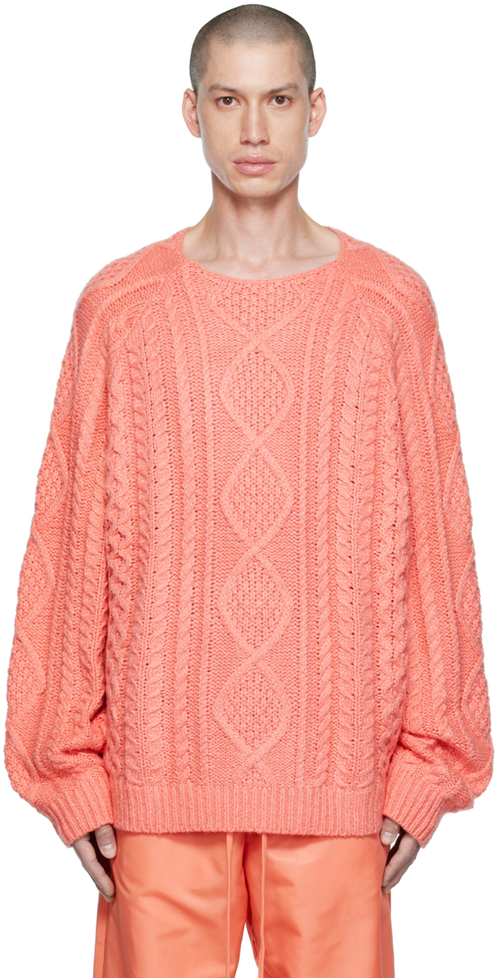 Pink Raglan Sweater by Fear of God ESSENTIALS on Sale