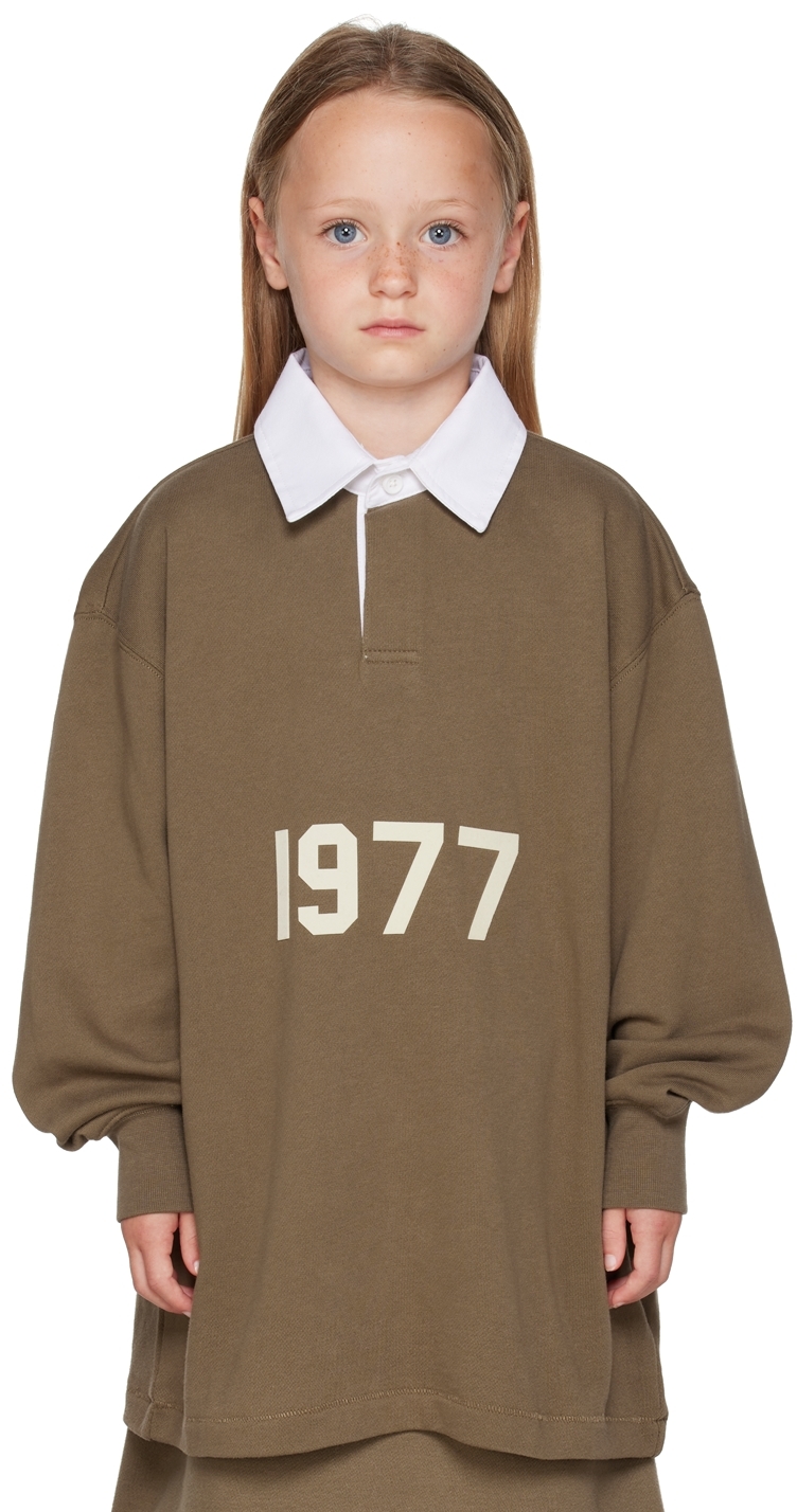 Enfant | Polo de rugby '1977' brun par Essentials | SSENSE France