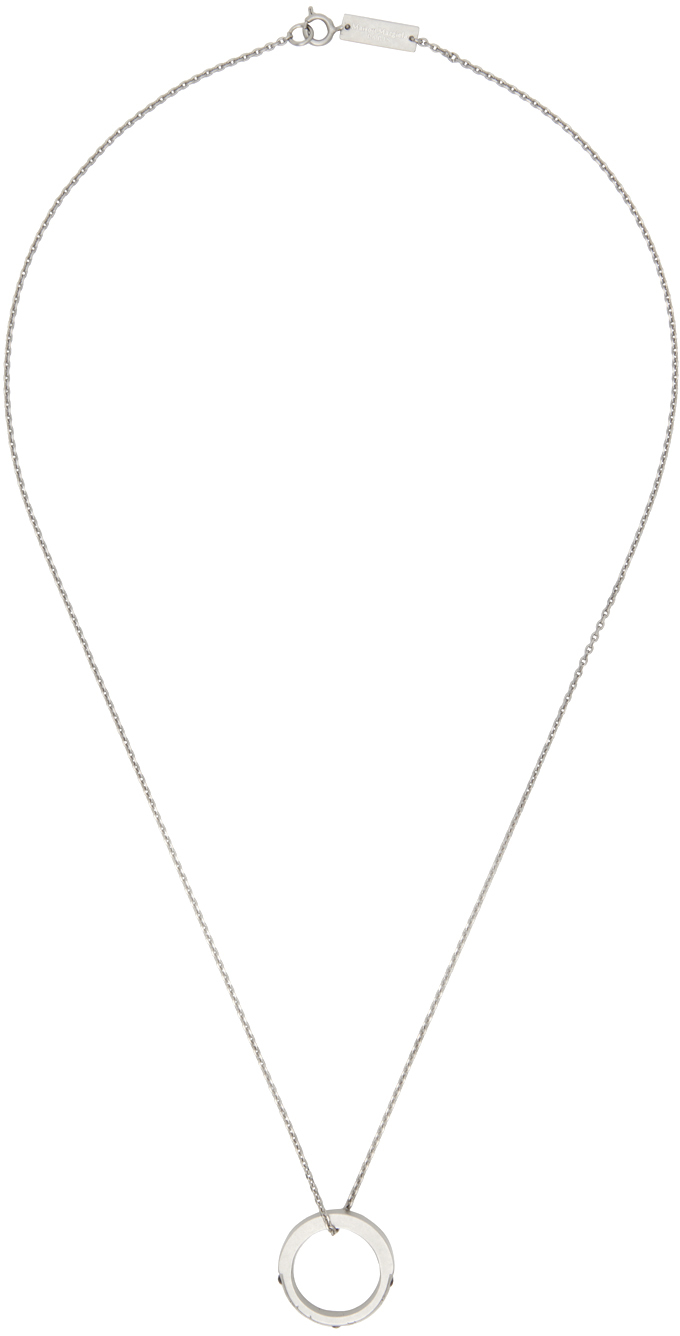 Maison Margiela: Silver Cable Chain Necklace | SSENSE Canada