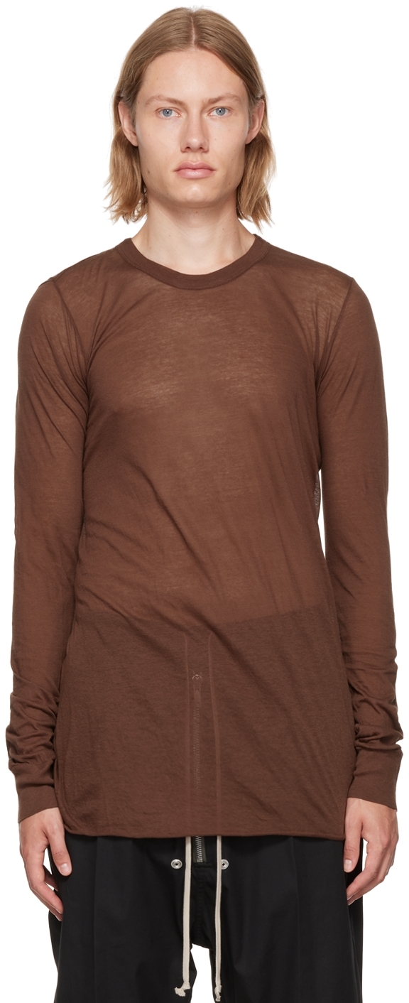 SSENSE 折扣季 | Rick Owens 棕色 Basic 长袖 T 恤 加入折扣