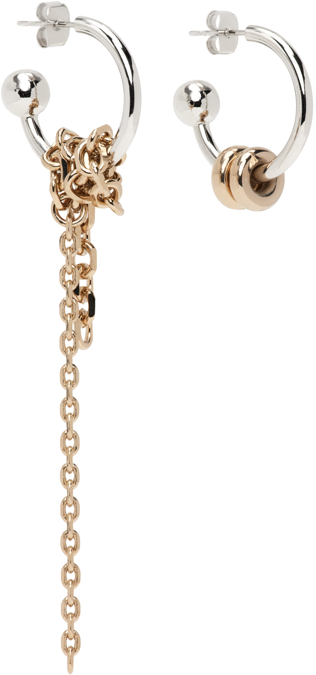 Justine Clenquet: Silver Moore Earrings | SSENSE UK