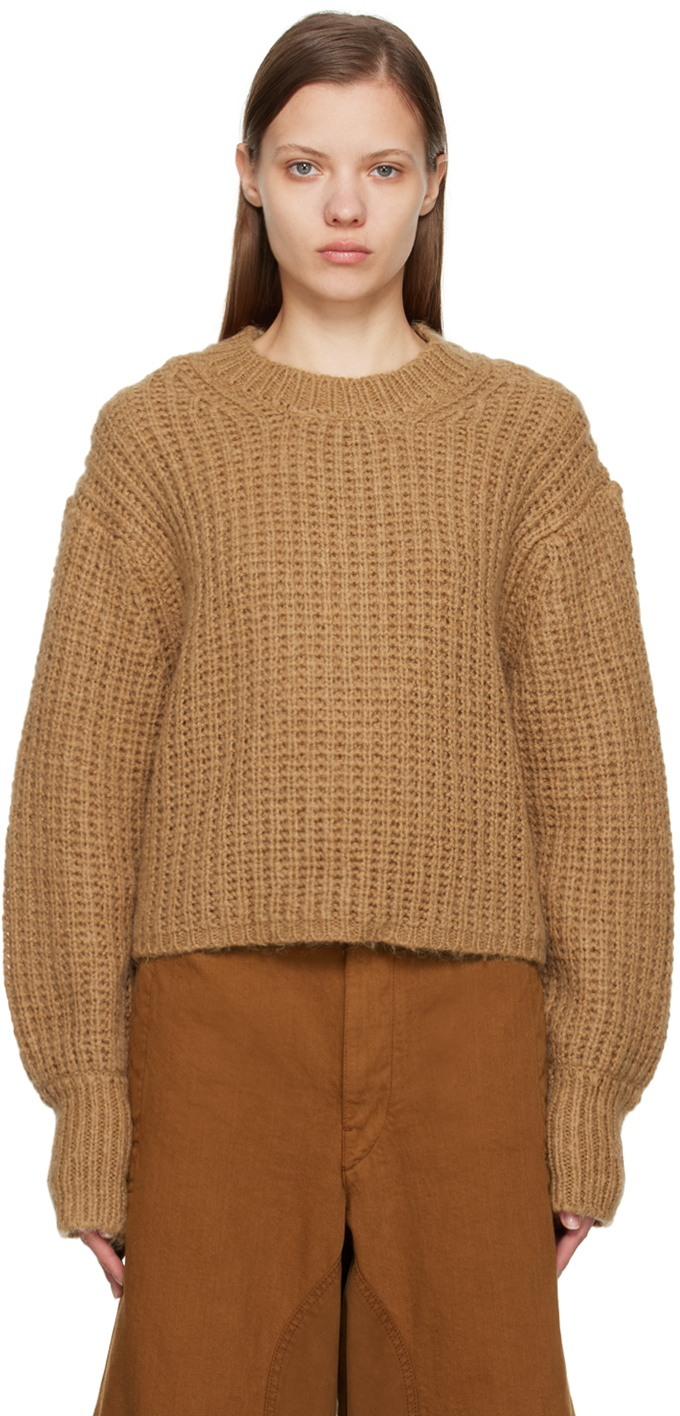 Tan Brushed Sweater by Missing You Already on Sale
