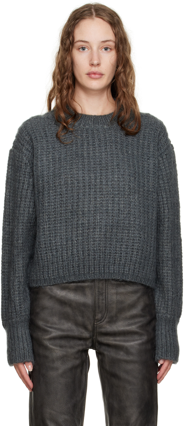 Pull brossé gris Missing You Already en solde