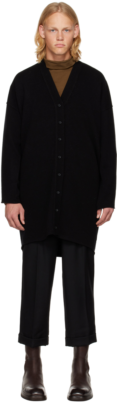 Black Fringe Cardigan by rito structure on Sale