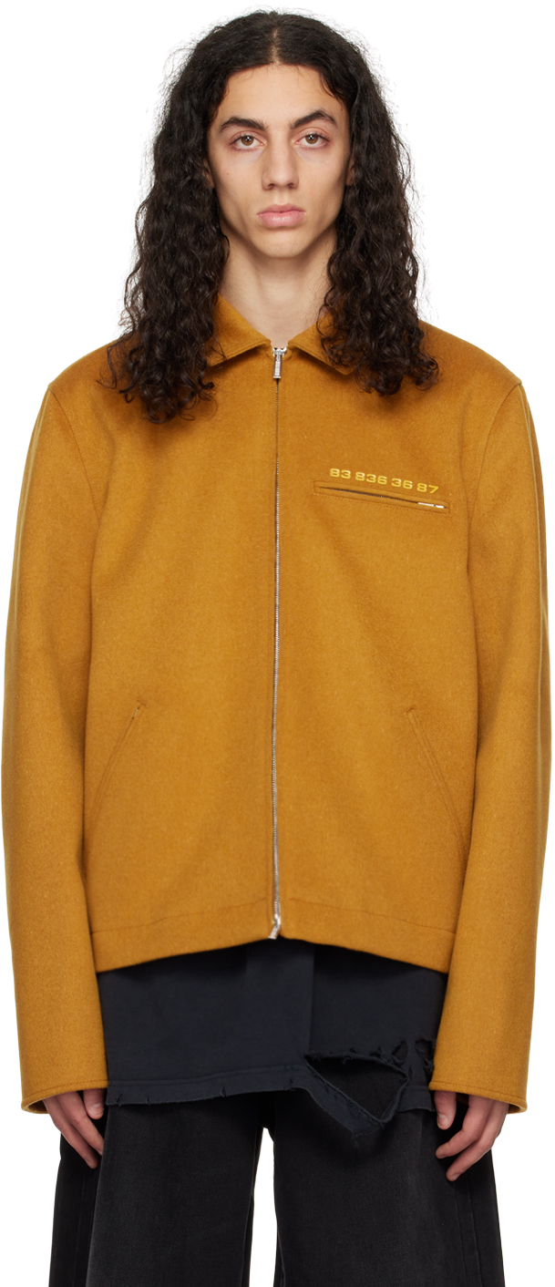 VTMNTS: Brown Felted Jacket | SSENSE