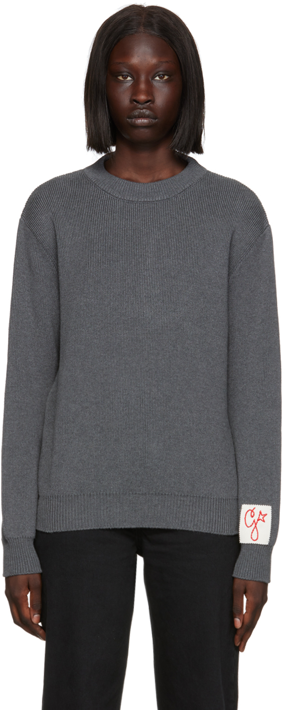 Gray Patch Sweater by Golden Goose on Sale