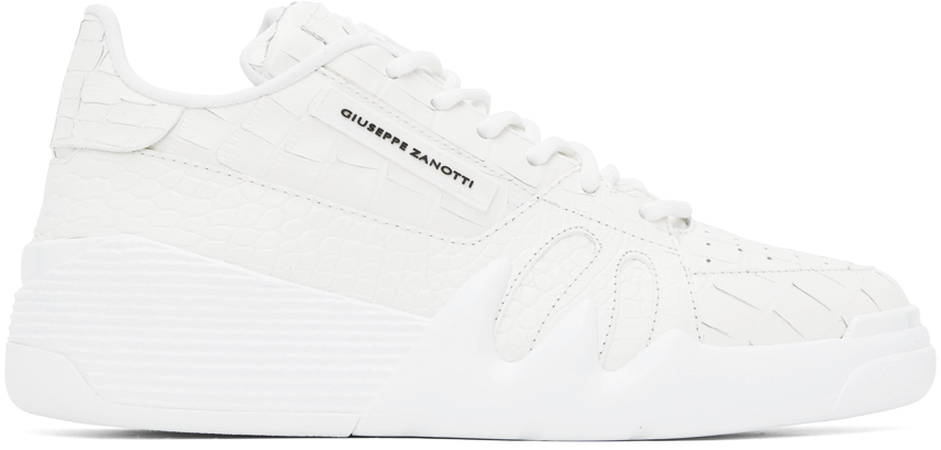 Giuseppe Zanotti: Baskets Talon blanches | SSENSE France