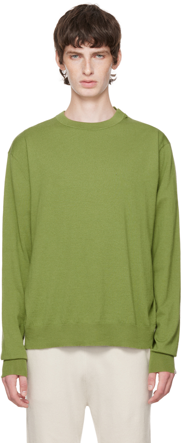 extreme cashmere: Green n°233 Class Sweater | SSENSE UK