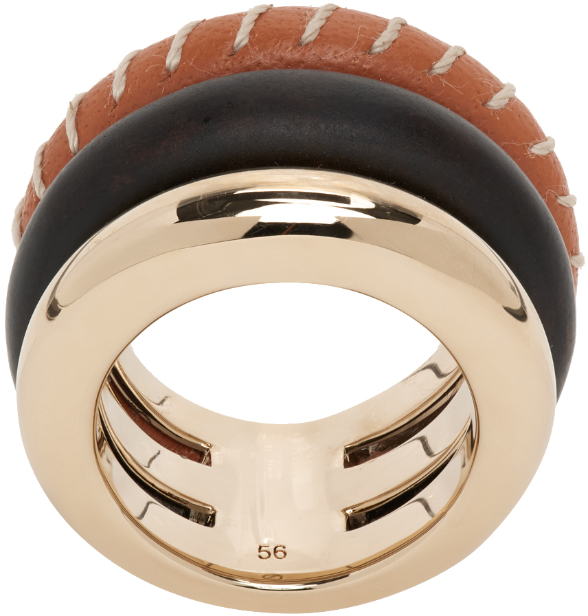 Chloé: 金色 Kattie 戒指 | SSENSE