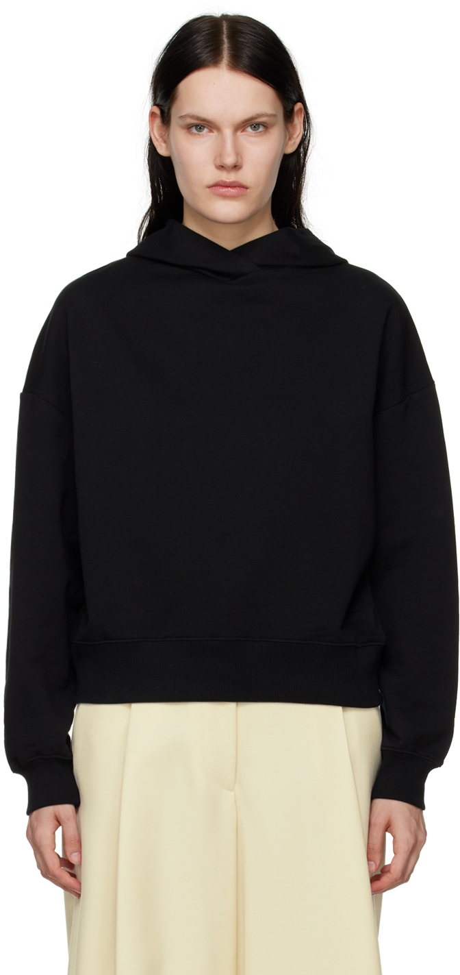 Dries Van Noten: Black Cotton Hoodie | SSENSE Canada