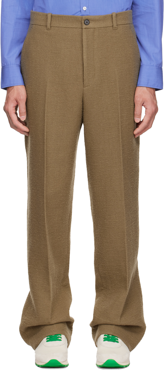 The Row: Tan Gustavo Trousers | SSENSE UK