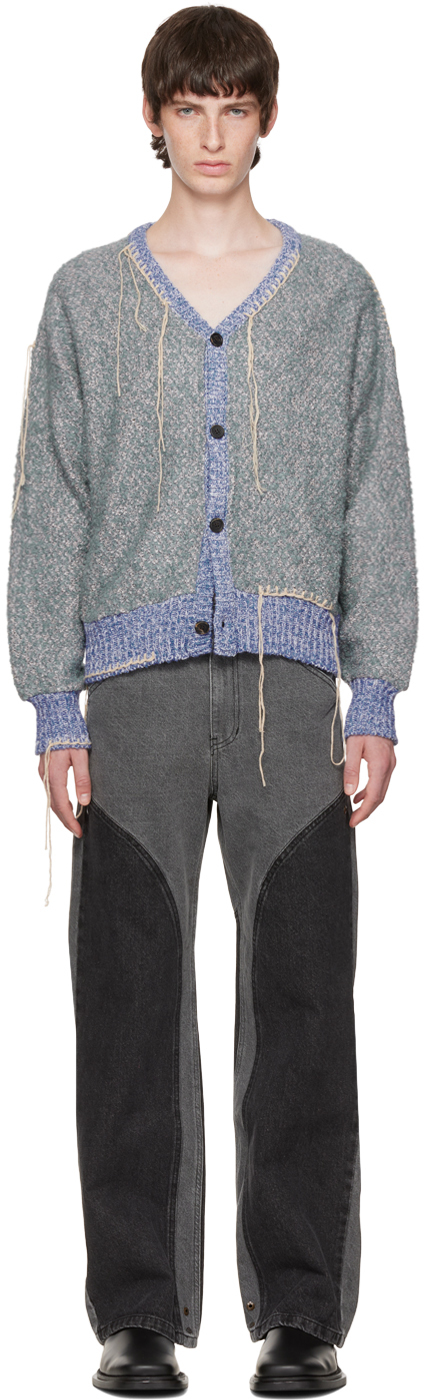 Andersson Bell: Blue Milton Cardigan | SSENSE UK