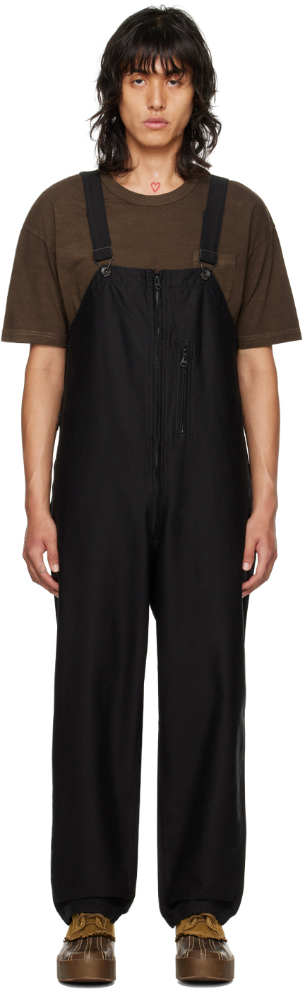 BEAMS PLUS: Black Peace Dye Military Overalls | SSENSE UK