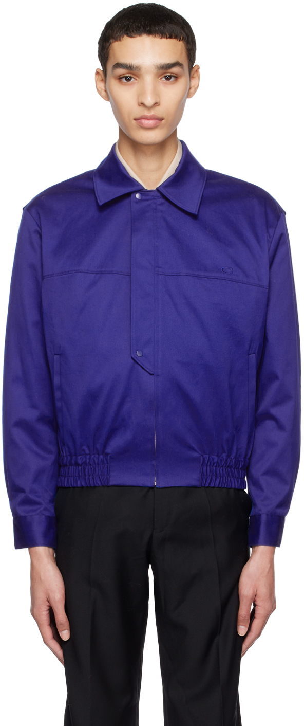 Commission: SSENSE Canada Exclusive Blue Coach Bomber Jacket | SSENSE