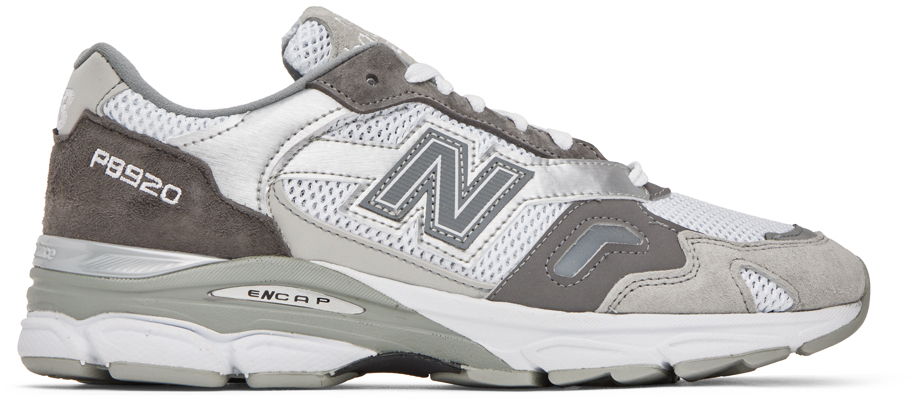Gray BEAMS X Paper Boy Edition 920 Sneakers by New Balance on Sale