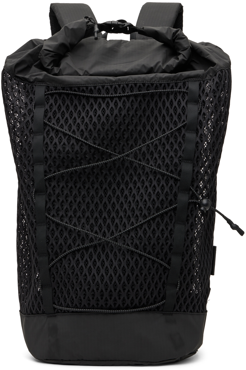 Snow Peak Black Double Face Mesh Backpack In Bk Black | ModeSens