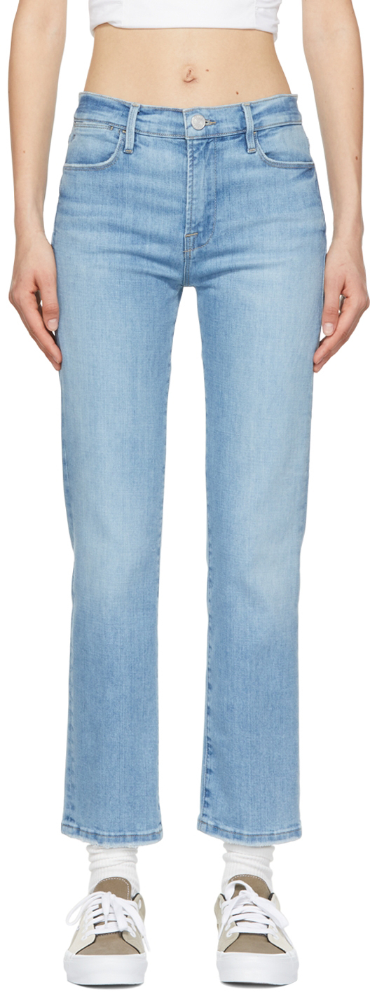 Frame Le High Straight High-rise Stretch-denim Jeans In Cebu | ModeSens