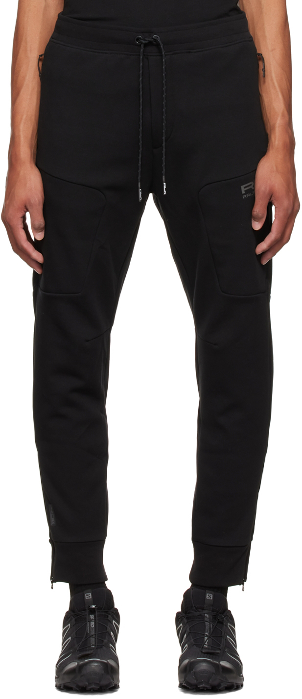 RLX Ralph Lauren: Black Polyester Lounge Pants | SSENSE Canada