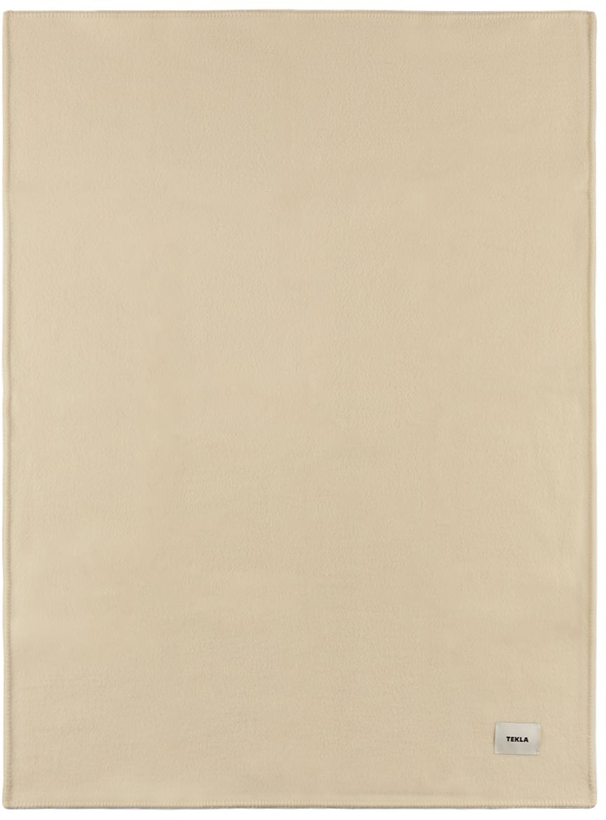Off-White Pure Wool Blanket by Tekla on Sale