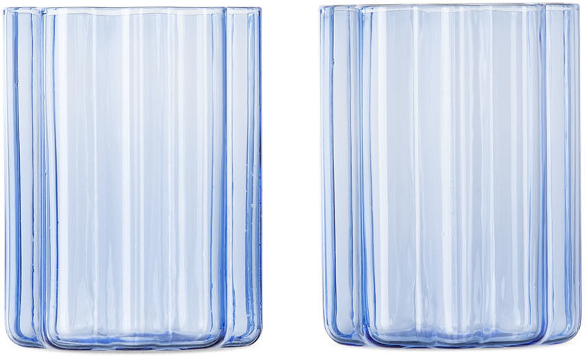 Blue Wave Glass Set By Fazeek On Sale