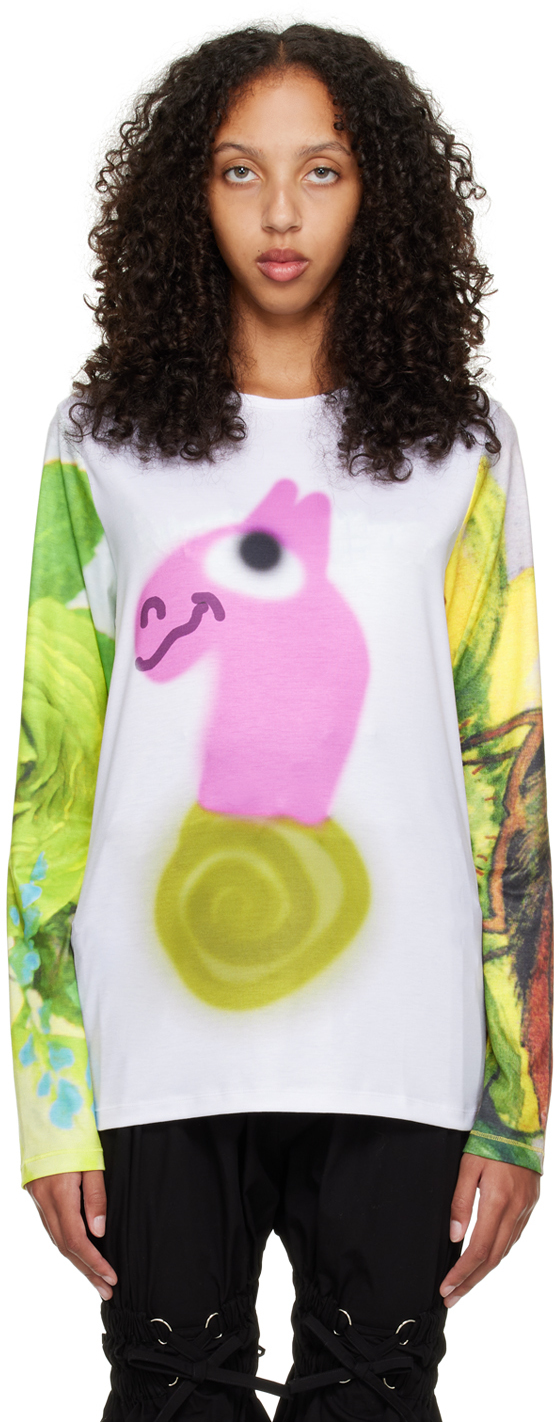 Chopova Lowena: 黑色 Seahorse 长袖 T 恤 | SSENSE