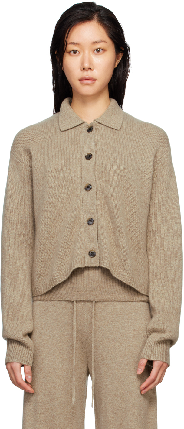 Lisa Yang: Cardigan Lenny beige | SSENSE France