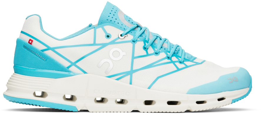 On Blue Cloudnova Z5 Sneakers in White | Stylemi