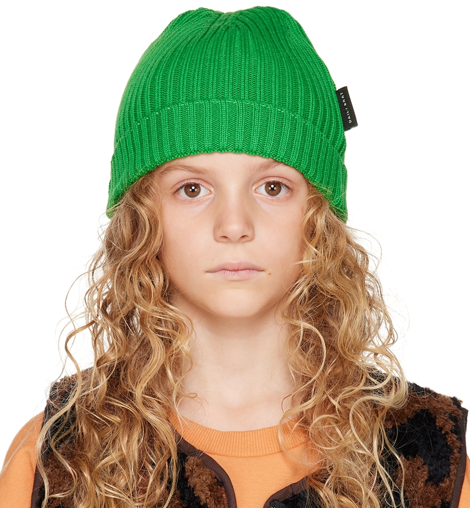 Enfant | Bonnet vert tricoté Daily Brat en solde