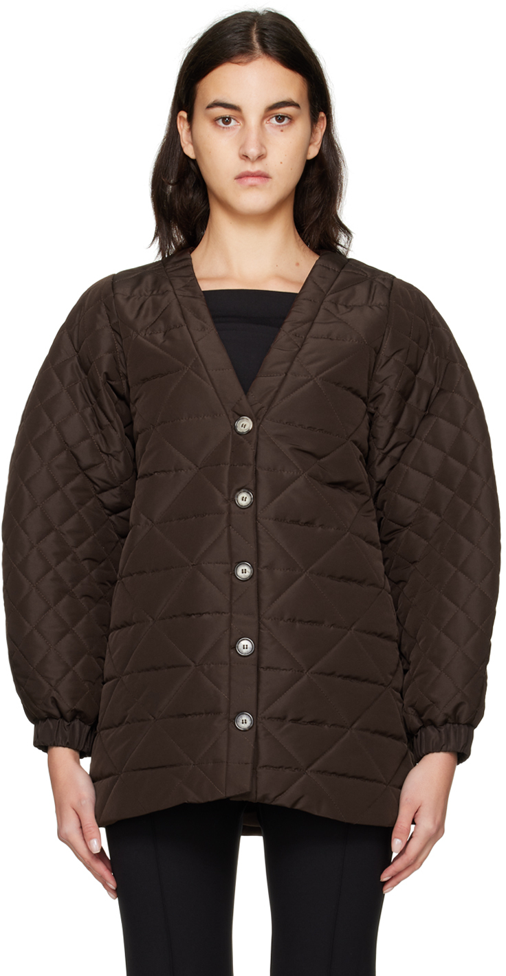 Blouson Elizabeth brun Kika Vargas en solde