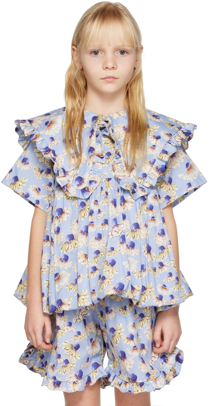 SSENSE Canada Exclusive Kids Blue Lauri Top by Kika Vargas on Sale
