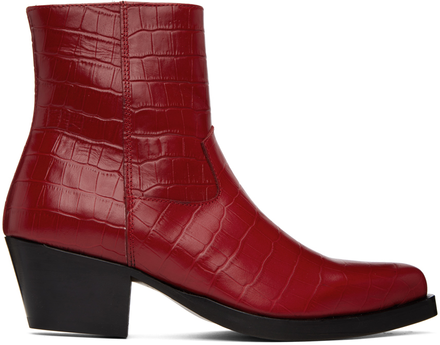 Ernest W. Baker: Red Western Boots | SSENSE UK