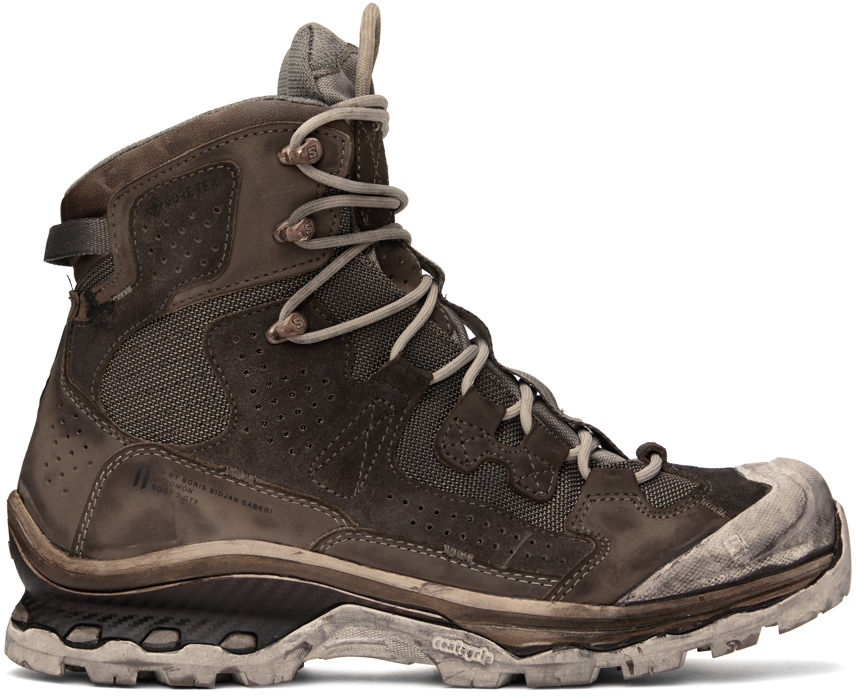 11 By Boris Bidjan Saberi Brown & Gray Salomon Edition Boot2 Gtx Boots ...