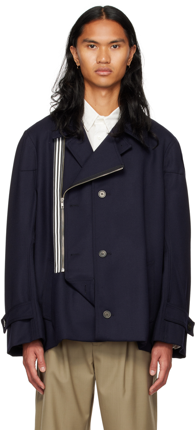 Marina Yee: 네이비 울 재킷 | SSENSE 대한민국