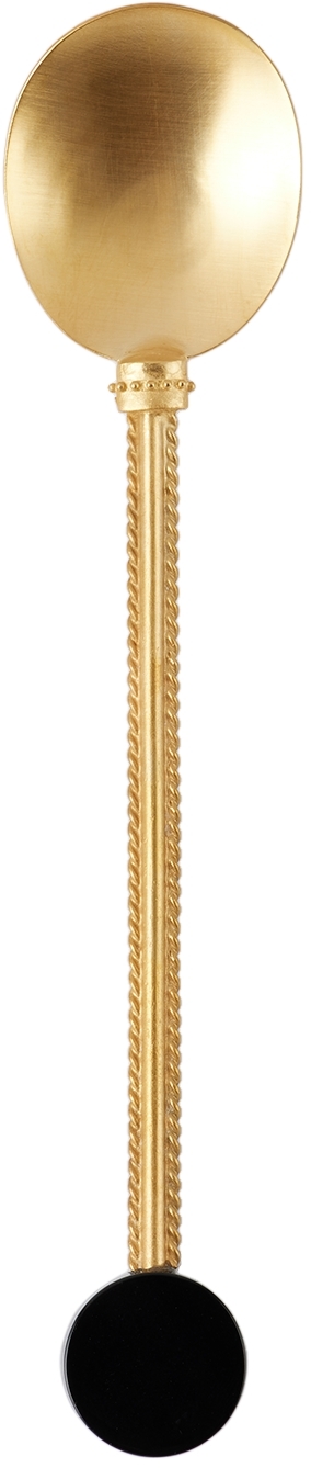 Gold Quartz Server Spoon by Natalia Criado | SSENSE