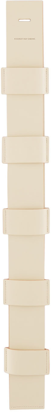 Off-White Leather Magazine Strap by Kvadrat/Raf Simons | SSENSE