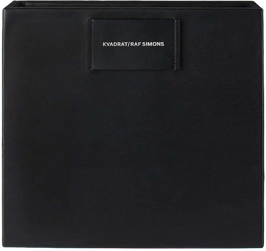 Black Large Leather Accessory Box by Kvadrat/Raf Simons | SSENSE