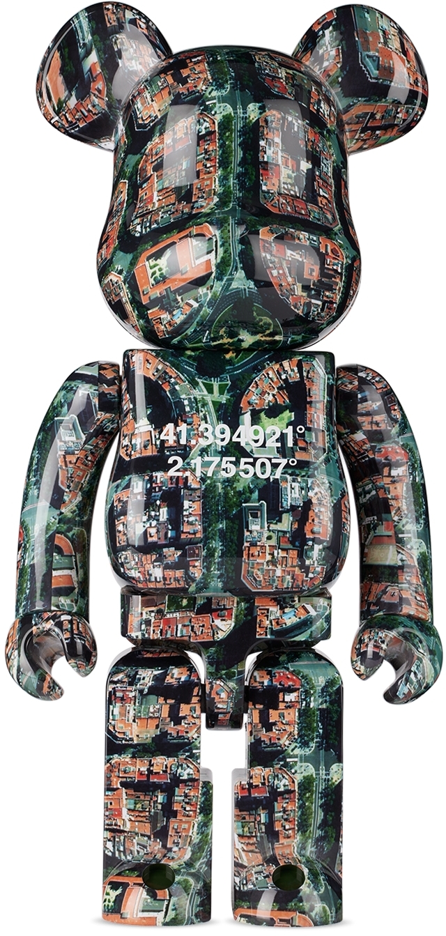 Green & Orange Benjamin Grant Overview 1000% Bearbrick by MEDICOM TOY ...